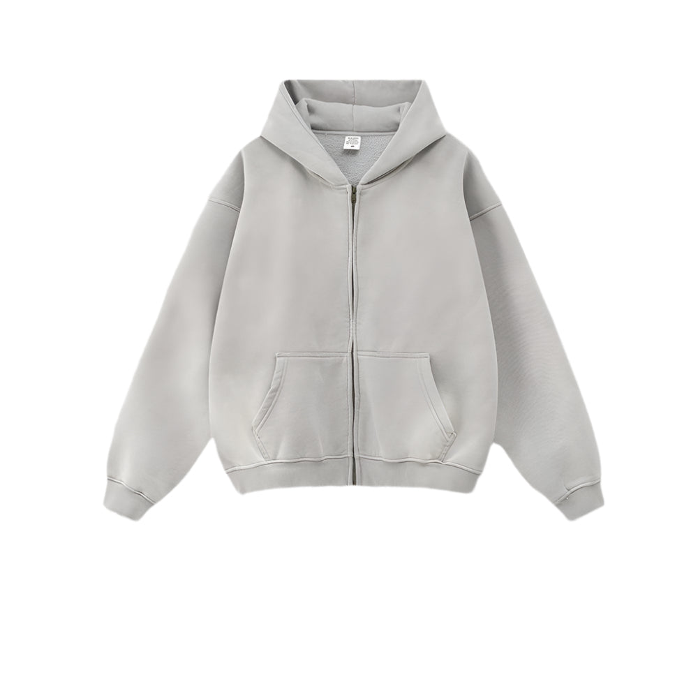 Urban Acid Wash Zip-Up Hoodie – The Unrivaled Brand